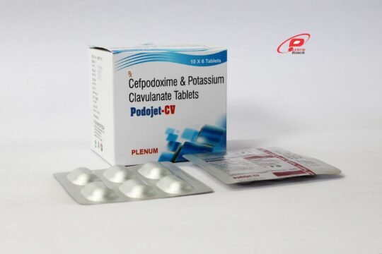 Buy Cefpodoxime Potassium Clavunic Acid Tablet | Podojet-CV